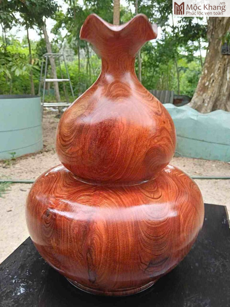 Hồ Lô Gỗ Hương Cao 39 (cm) - Mộc Khang