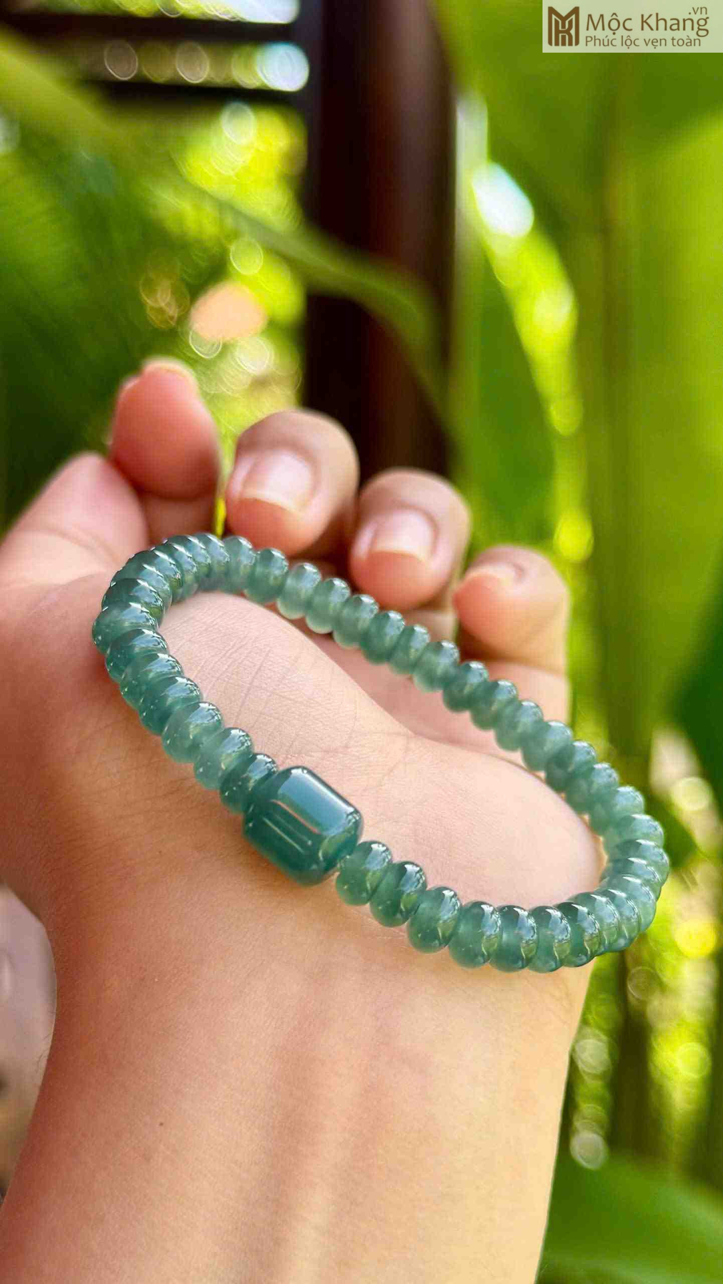 Chuỗi Lam Ngọc Phối Lu Đường Kính 6 (mm) - Mộc Khang