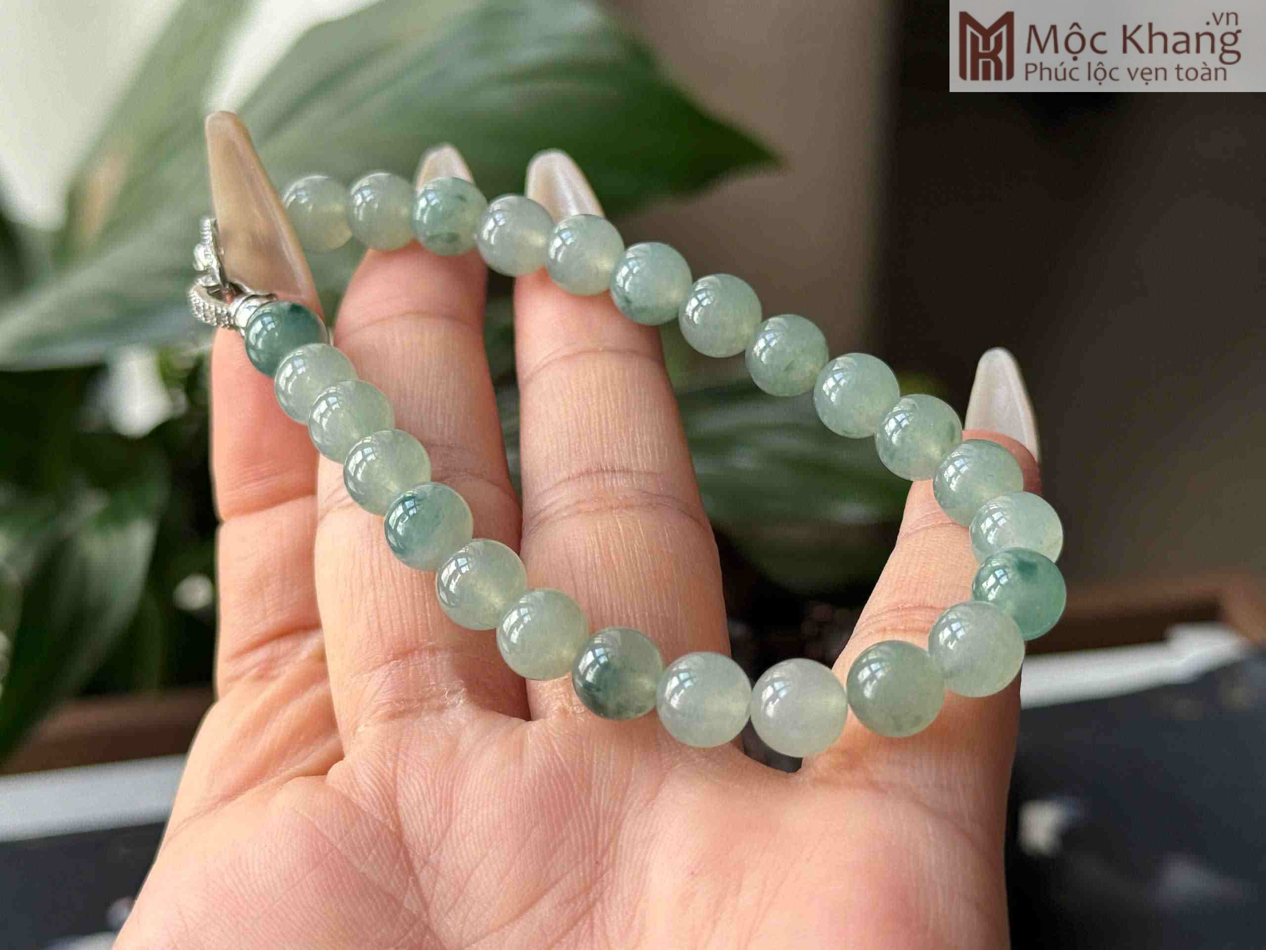 Vòng Tay Ngọc Cẩm Thạch Hạt 7,6 (mm) - Mộc Khang
